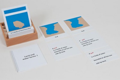 Land and Water Form Cards - Montessori Design