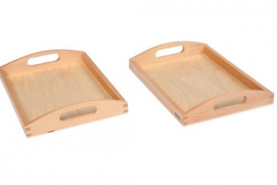 Trays small & wooden - Montessori Design