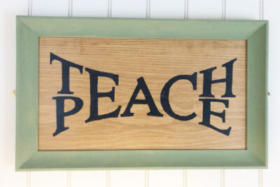 Teach Peace sign - Montessori Design