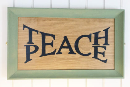 Teach Peace sign - Montessori Design